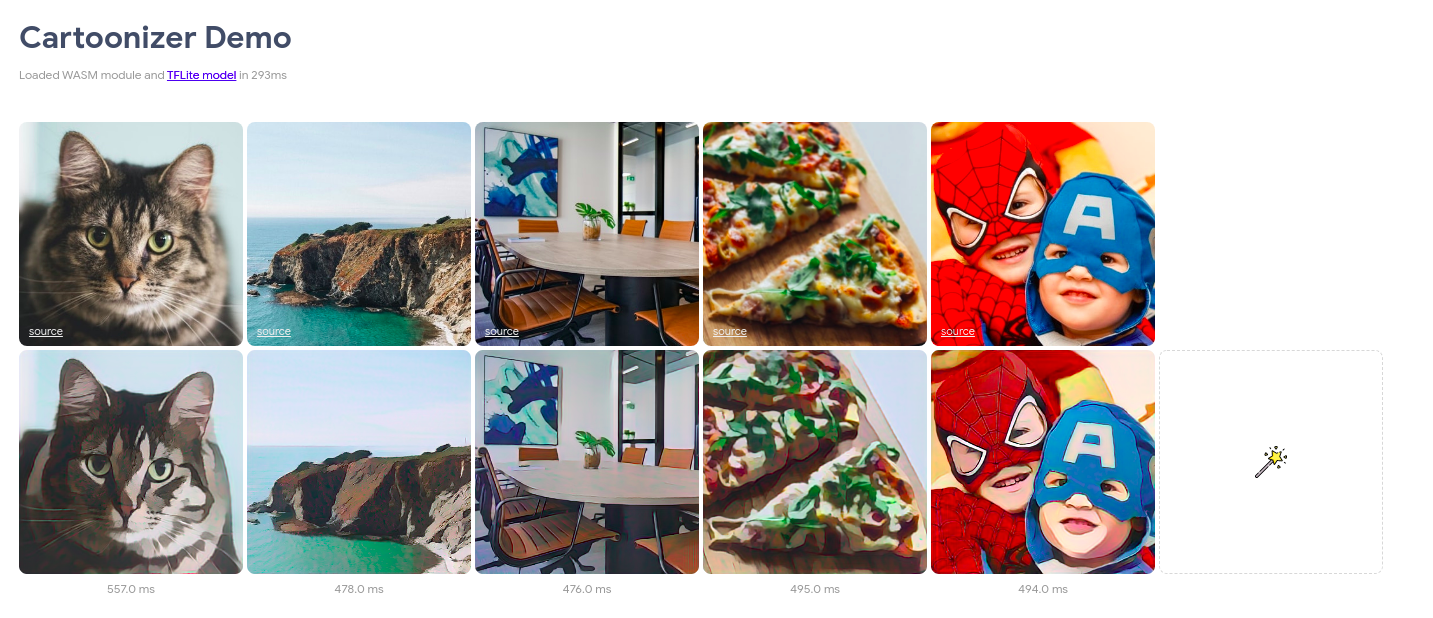 Run TFLITE models on the web